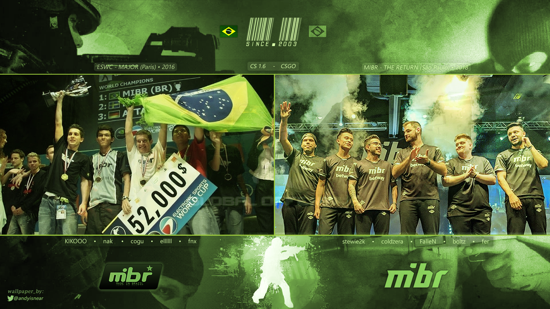 MIBR - The Return v.2 (logo ) wallpaper — AL1EN | CSGOWallpapers.com